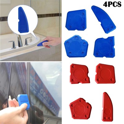 4x Silicone Sealant Finishing Tool Kit Caulking Remover Smoothing ...
