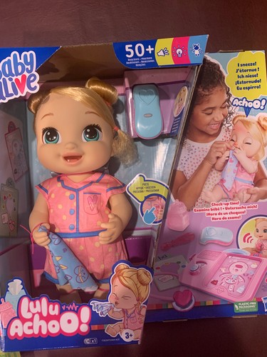 NIB Baby Alive Lulu achoo blonde reaction baby doll | eBay
