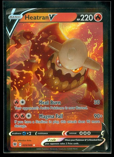 Pokemon HEATRAN V 025/189 - Astral Radiance - ULTRA RARE HOLO - MINT | eBay