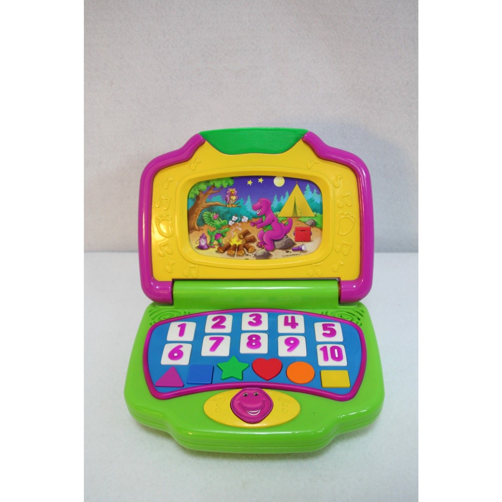 Vintage Barney Interactive Laptop Computer Game 3 Cartridges Mattel for ...