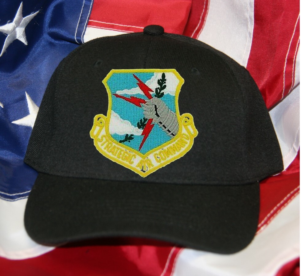STRATEGIC AIR COMMAND HAT PATCH CAP SAC OFFUTT AFB B2 B1 B17 B52 US AIR ...