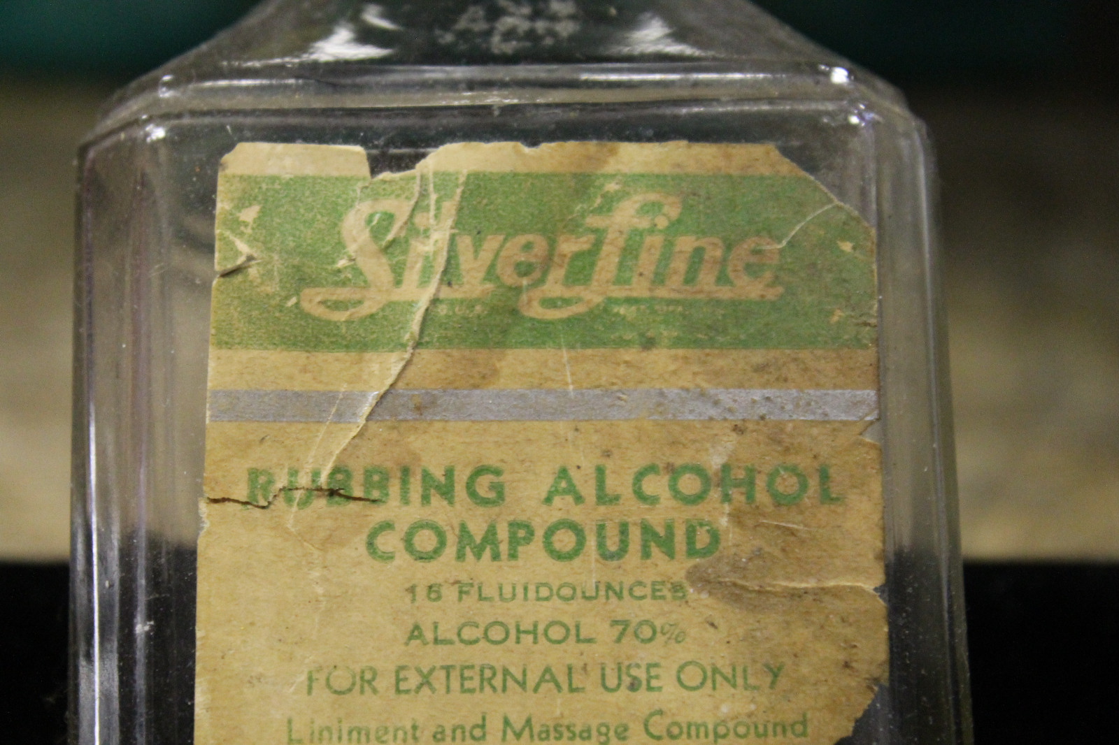 Silver Line Silverline Rubbing Alcohol Bottle Label Baltimore MD ...