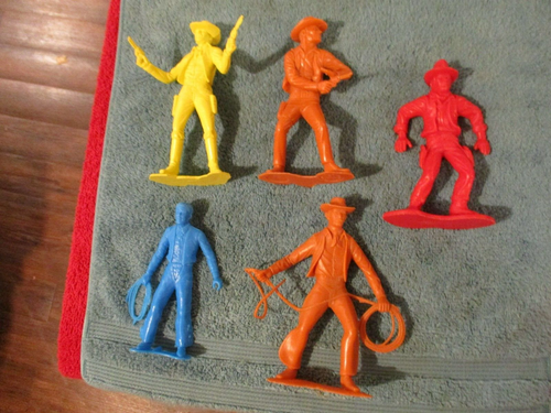 Vintage 1960's Marx 6 Inch Cowboy Figures Western Gunslinger | eBay
