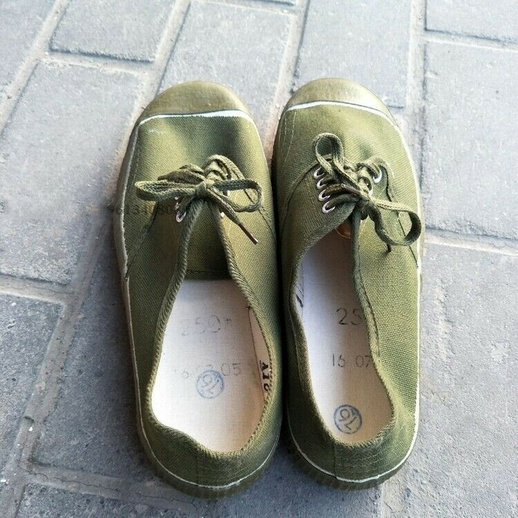 VIETNAM WAR SURPLUS CHINESE PLA ARMY 1965 SOLDIER LIBERATION SHOES SIZE ...