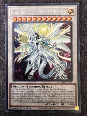 Yugioh Stardust Sifr Divine Dragon BLMM-EN151 1st Edition Secret Rare ...