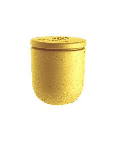 Candellana Candles Candlefort Concrete Candle- Modern I- Yellow, Scent ...