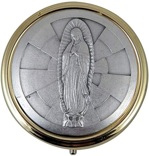 Our Lady of Guadalupe Catholic PYX, Communion Wafers Host Container, 2 ...