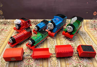 Thomas the Train 2012 Percy Light Up Push Play Talk Engine James LOT of ...