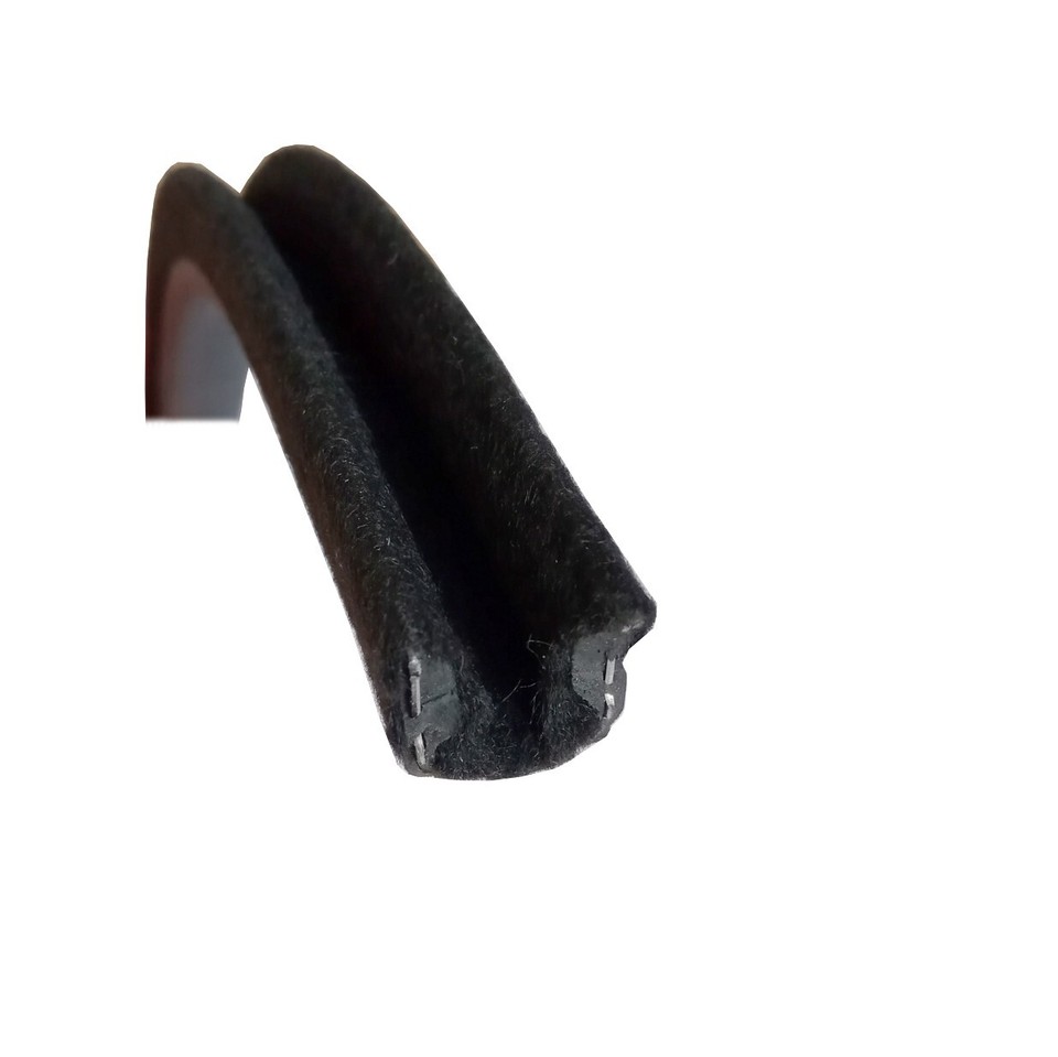 Felt Lined Flexible Rubber Car Window Channel Seal Fits 5-6mm - Priced ...