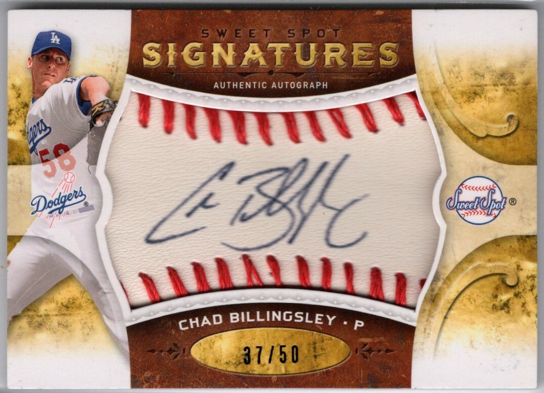 2009 Sweet Spot Signatures Chad Billingsley Autograph Card /50 | eBay
