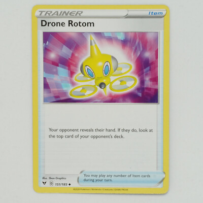 Drone Rotom 151/185 Uncommon SWSH Vivid Voltage Pokemon Card | eBay
