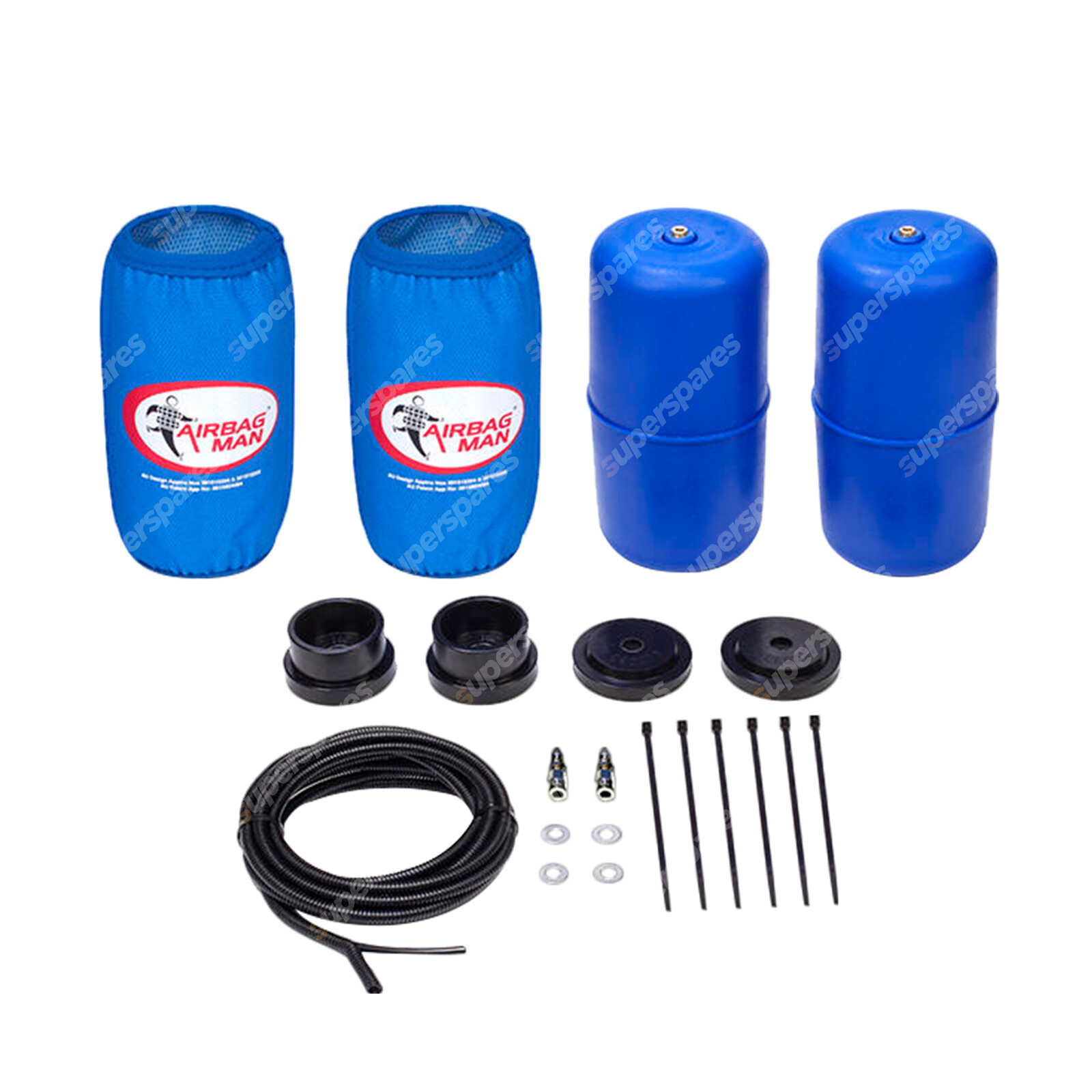 Airbag Man Air Suspension Coil Springs Helper Kit High Pressure Rear ...