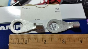 1/2" hole 6 gauge copper lug TAB #6 WIRE RING TONGUE AMP 320344 ...