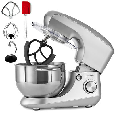 Food Stand Mixer Electric 5.5L 1400W 6 Speed With 4 Attachments & Bowl ...