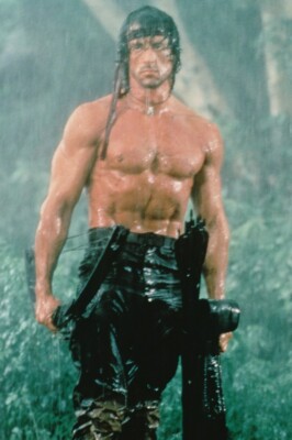 RAMBO FIRST BLOOD SYLVESTER STALLONE 24x36 inch Poster BARECHESTED | eBay