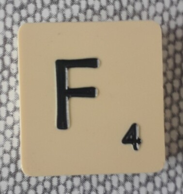 LETTRE DE SCRABBLE - LETTRE - F - POUR SCRABBLE STANDARD | eBay