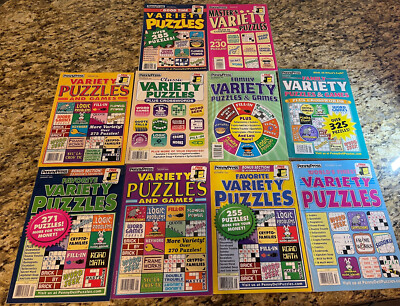 Lot of 40 New Penny Press Dell Variety Puzzle Books New Unused NO ...