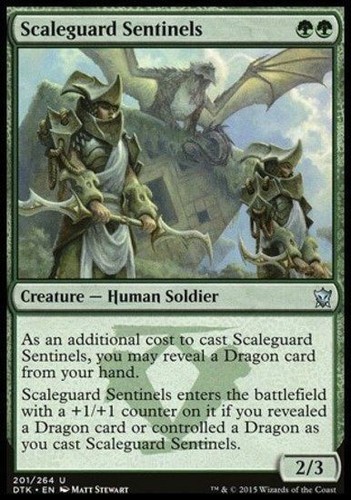 MTG Scaleguard Sentinels - DTK Dragons of Tarkir NM | eBay