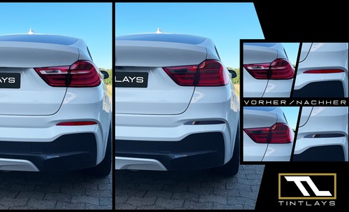 TINTLAYS passend für BMW X4 F26 M Paket Folien Sticker Rückleuchten ...