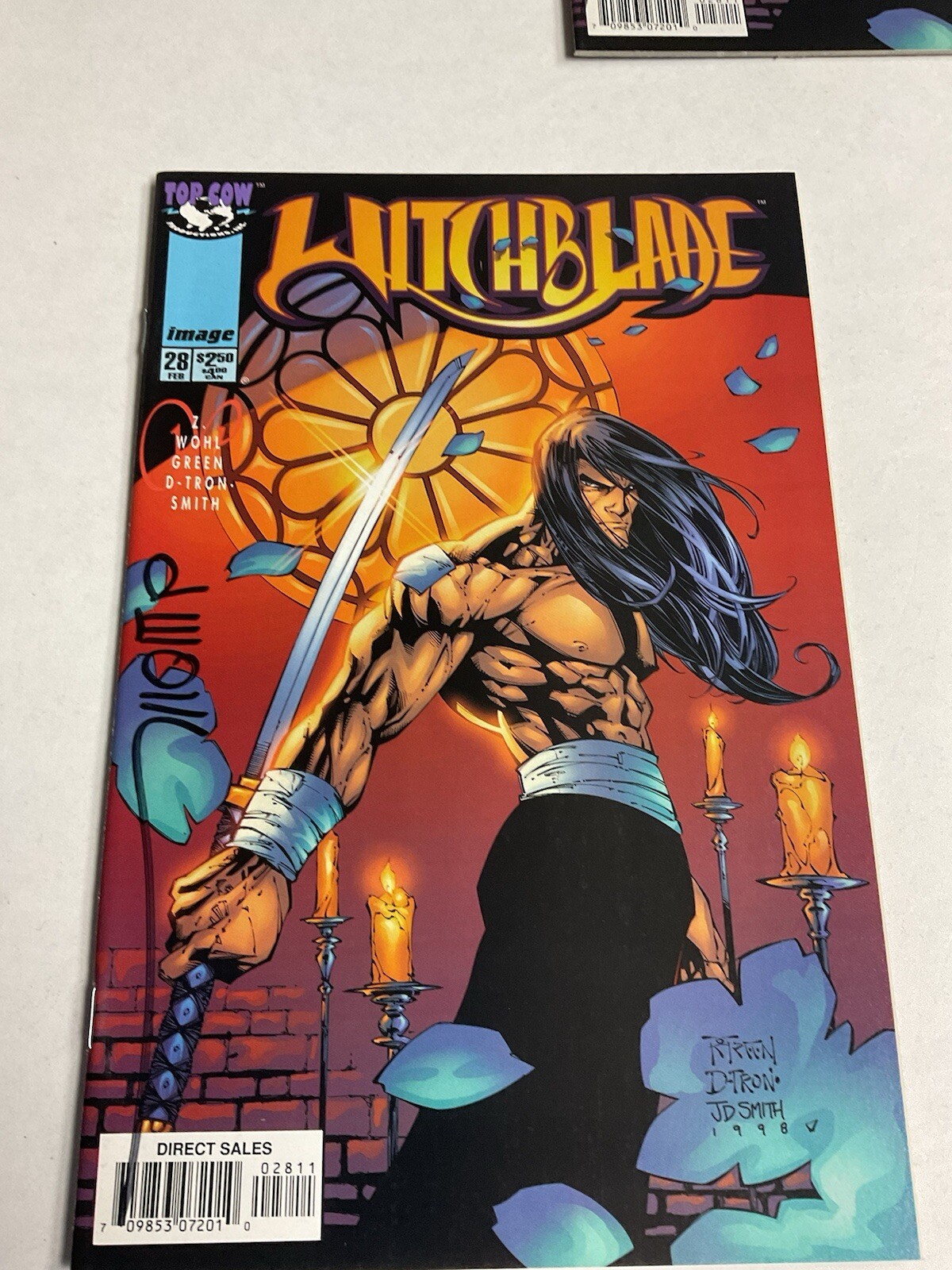 WITCHBLADE #28 ~ NM 9.4 ~ SIGNED BY DAVID WOHL ~UNREAD Top Cow Combine ...