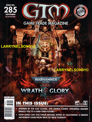 GTM GAME TRADE MAGAZINE NOVEMBER 2023 285 WARHAMMER HALLOWEEN ONE PIECE ...