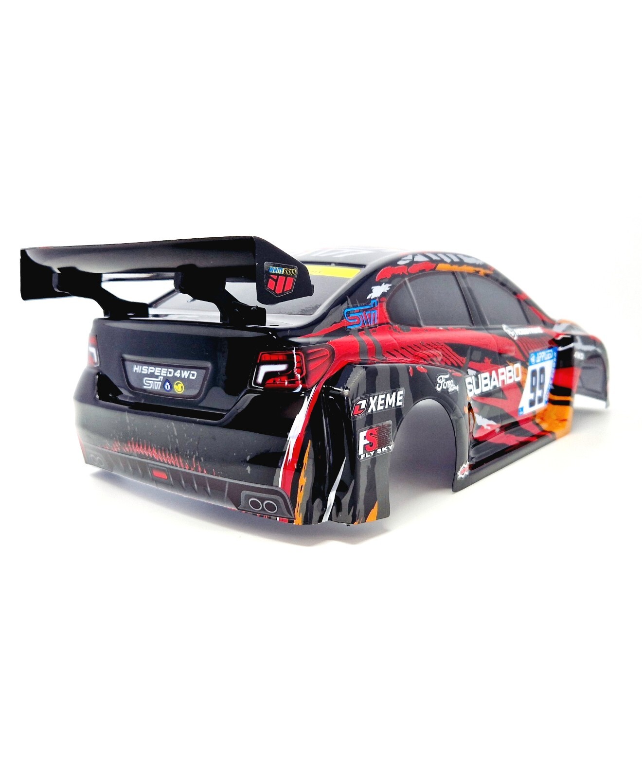 HSP RC Car Body Shell Subaru STI Fits HSP, Maverick Strada 1/10 Scale ...