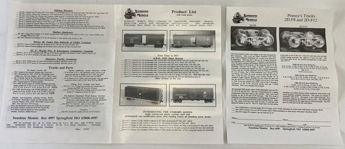 Sunshine Models HO resin kit Flyers NEW PRR Pennsy Pennsylvania Boxcars ...