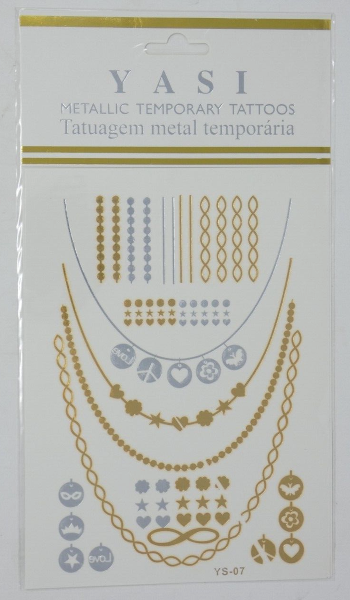 Yasi Metallic Flash Tattoos CUSTOM METALLIC TEMPORARY FLASH TATTOOS