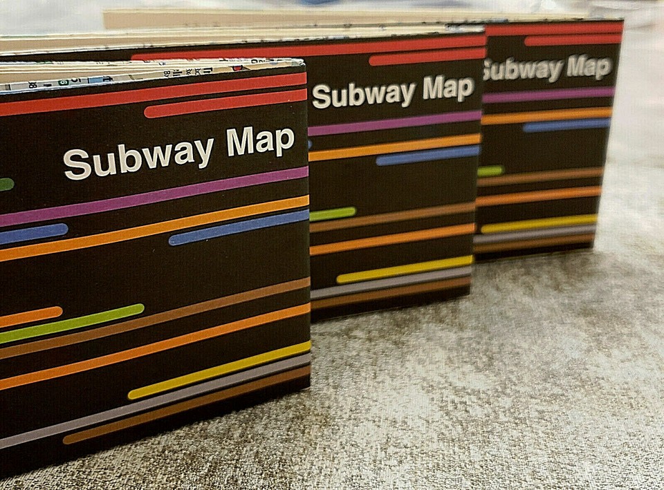 Official MTA NYC New York Subway Train Map THE MAP Full Size 23"x32 ...