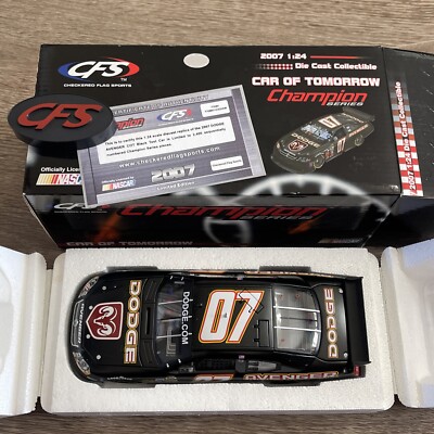 NASCAR 1:24 CFS Champion Series 2007 Dodge 07 Black Test T7DB07-S2CHAM ...