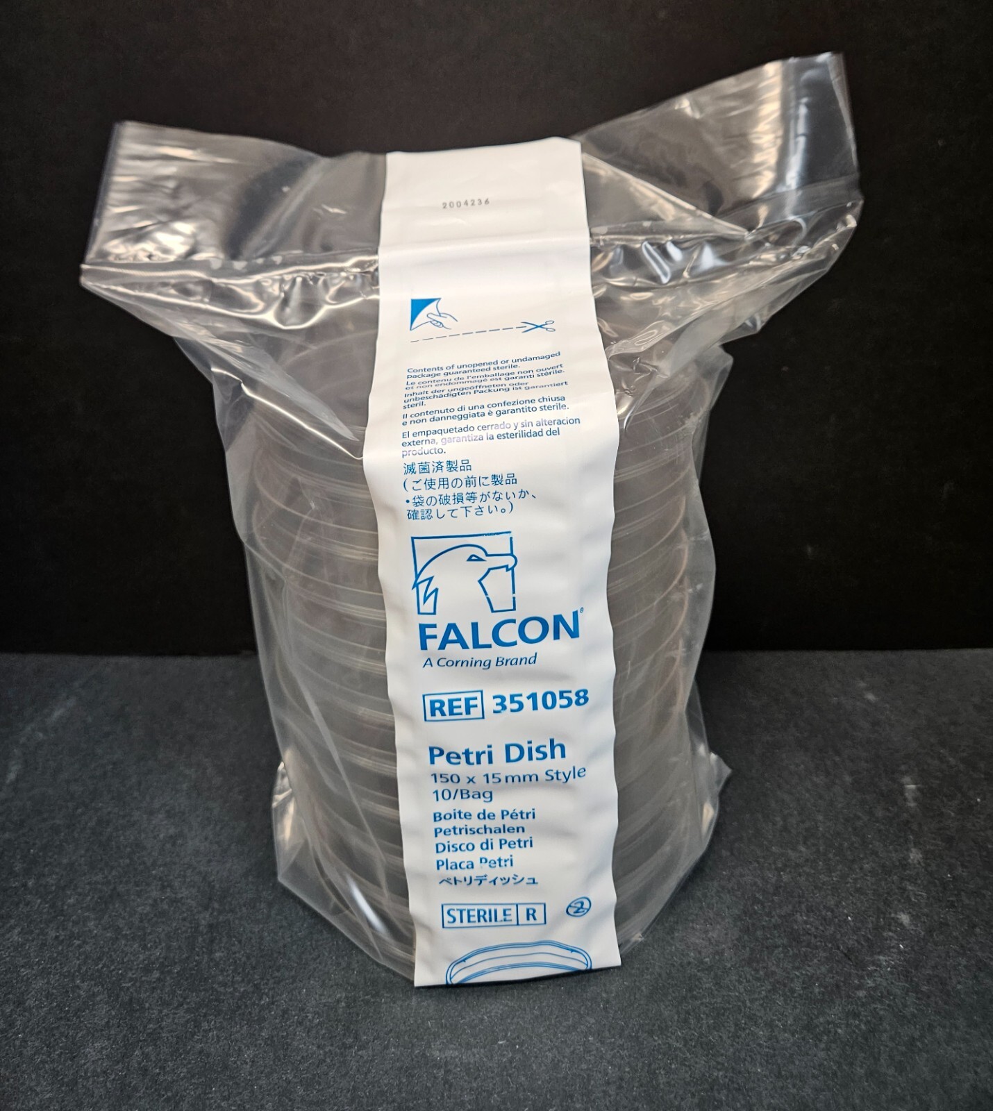 Falcon 351058 Sterile Polystyrene Petri Dish 150 X 15mm Style for sale ...