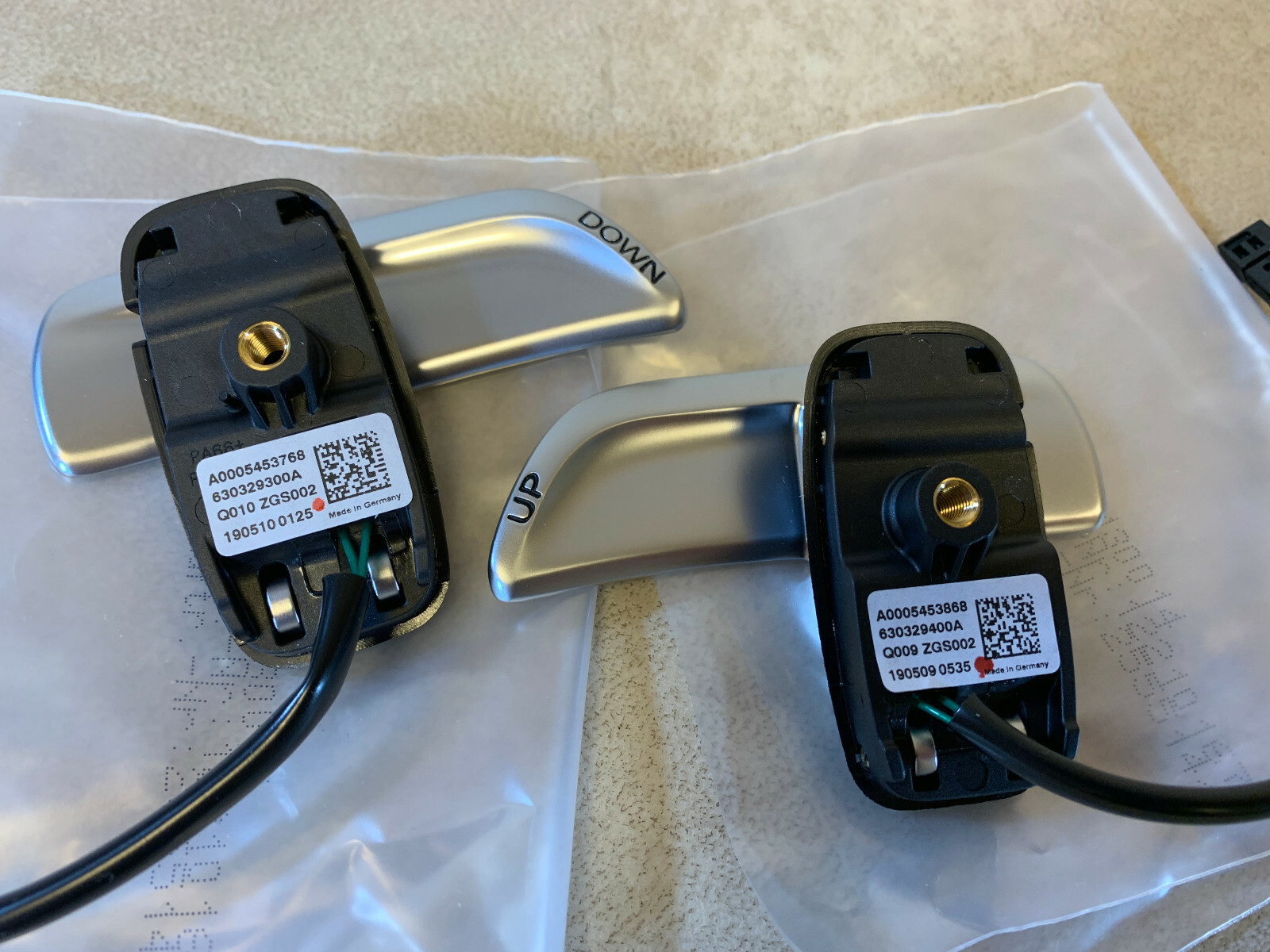 Mercedes AMG GENUINE Steering Wheel Shift Paddles Left & Right ...