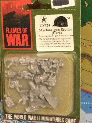 Parachute Machine Gun Platoon Flames of War US704 WWII Airborne LMG ...