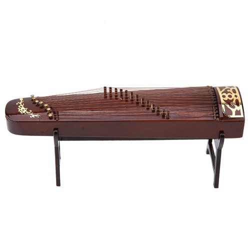Handmade Miniature Wooden Guzheng Model 16cm Traditional Chinese Zither ...