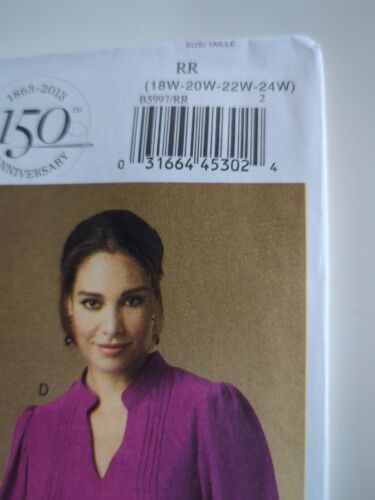 Womens Loose Fitting Pull over Top Pattern, Easy Butterick 5997 Size ...