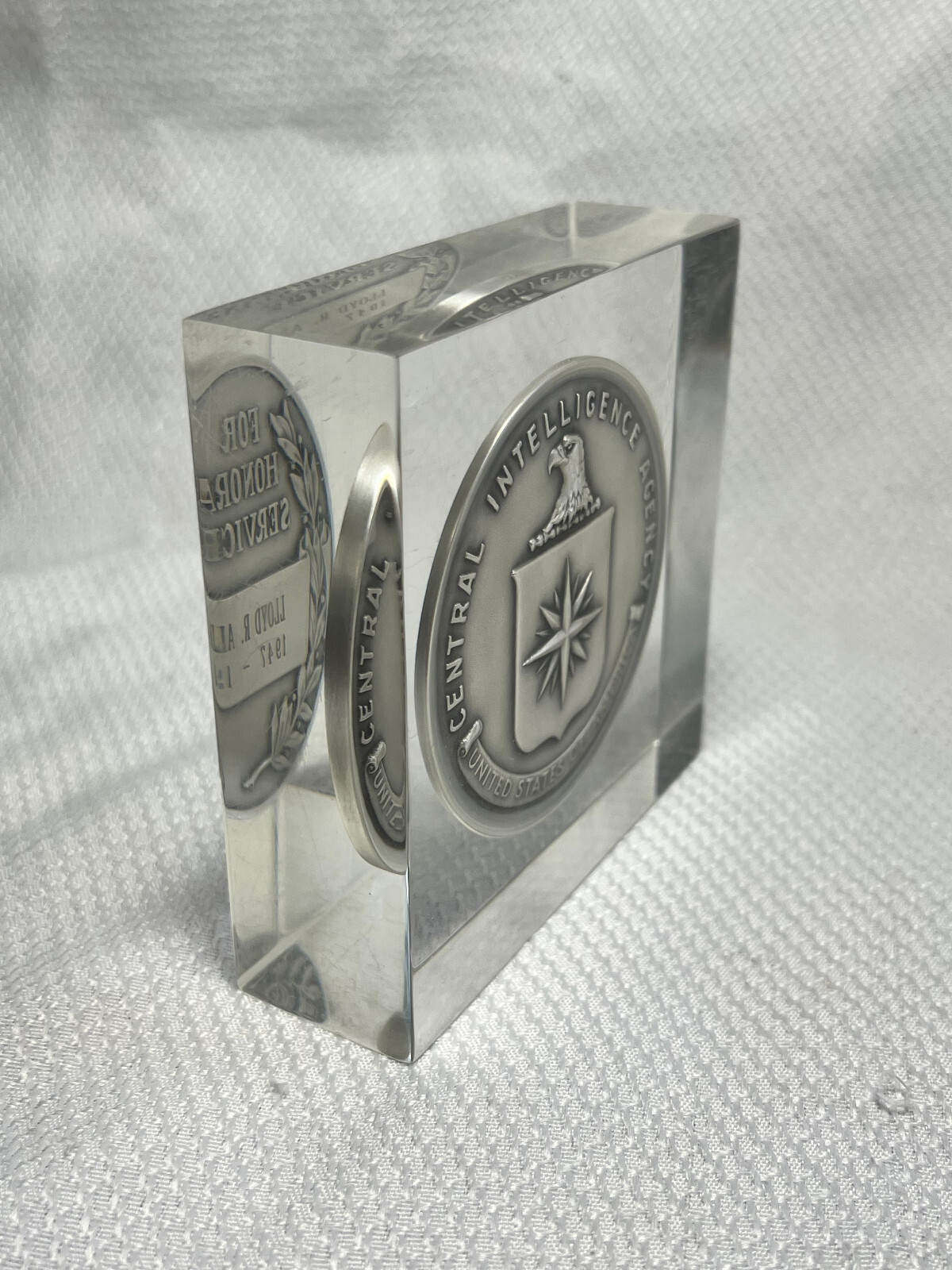 CIA Retirement Medallion Medallic Art Co .999 Silver Central ...