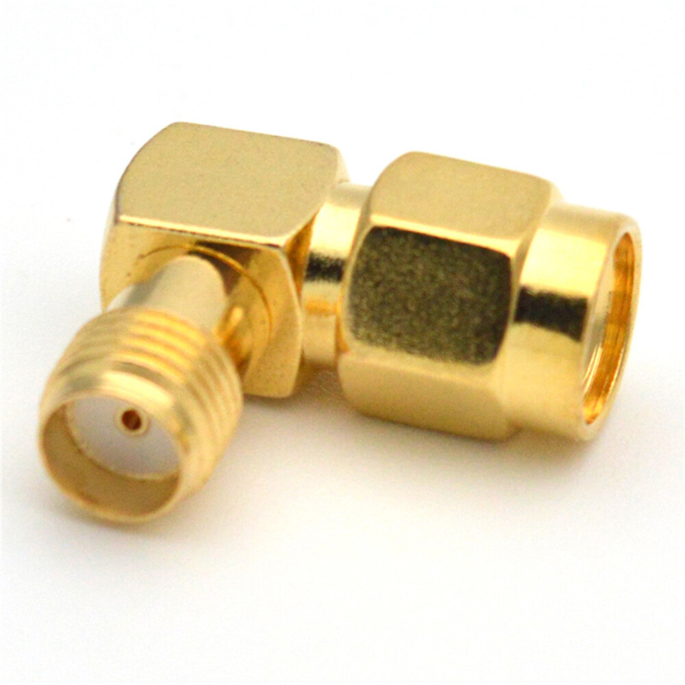 2 x SMA Male to SMA Female Right Angle L TYPE RF Adapter Connector USA ...
