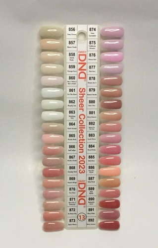 DC&DND Daisy Color Chart Gel Polish Color Sample Chart Palette Display ...