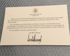 TRUMP WHITE HOUSE THANK YOU GIFT CARD SIGNED DONALD REPUBLICAN GOP ...