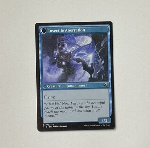 MTG Delver of Secrets // Insectile Aberration Innistrad: Midnight Hunt ...