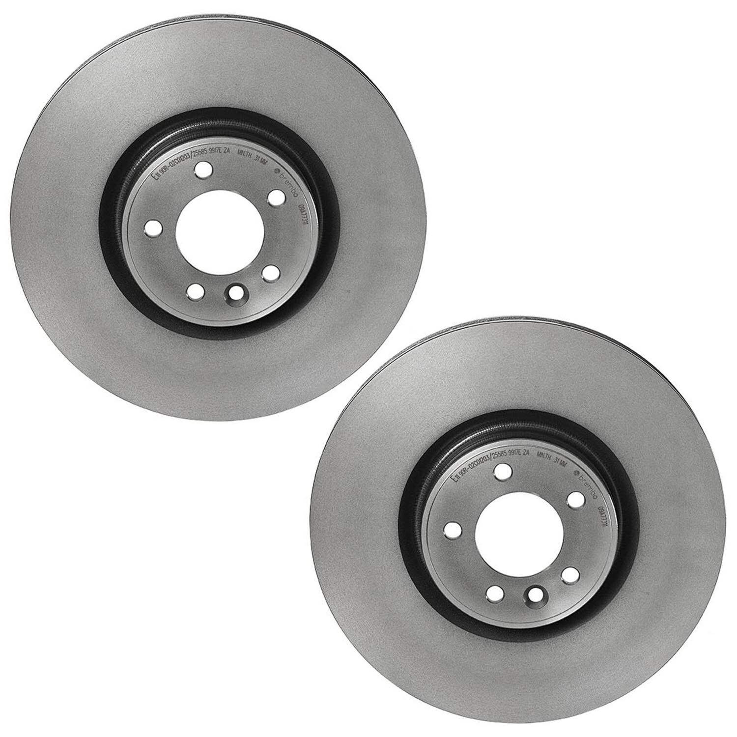 Brembo Pair Set of 2 Front 380mm Pillar Vented Disc Brake Rotors For ...