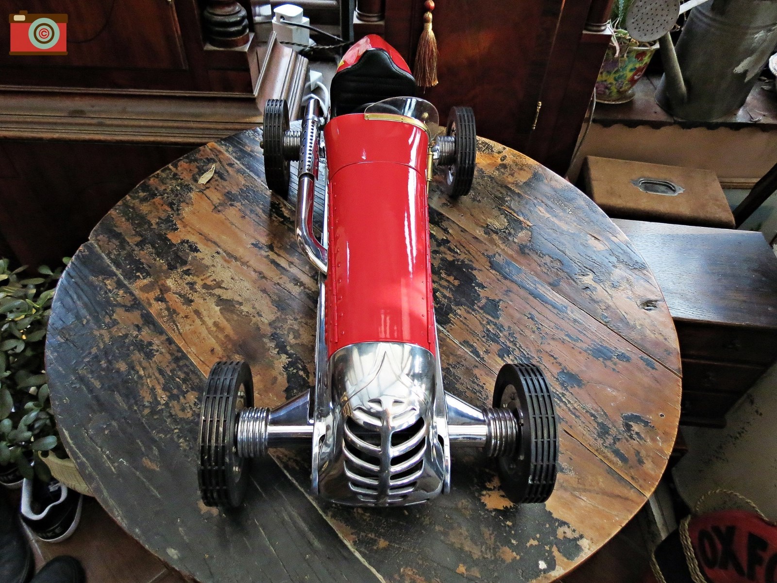 RED BB KORN VINTAGE RACING CAR REPLICA. Tether Car, Authentic Models ...