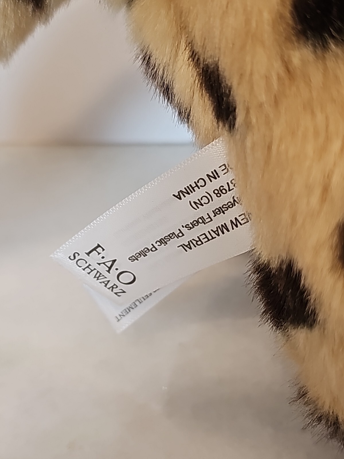 FAO Schwarz Spotted Baby Cheetah Leopard Cub Plush Realistic Stuffed ...