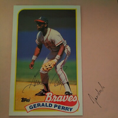 1989 Topps/LJN Baseball Talk - #150 Gerald Perry | eBay