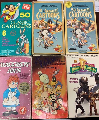 Vhs Classic Cartoons Lot Of 6 | eBay