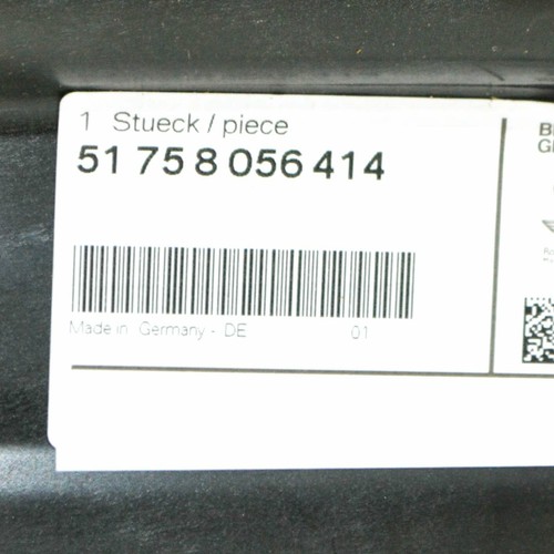 BMW 6 F12 ENGINE COMPARTMENT SHIELD INTERM. PIECE 51758056414 NO DUTY ...