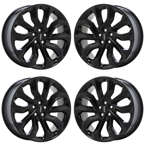 20" Lincoln Nautilus Gloss Black wheels rims Factory OEM set 10493 | eBay