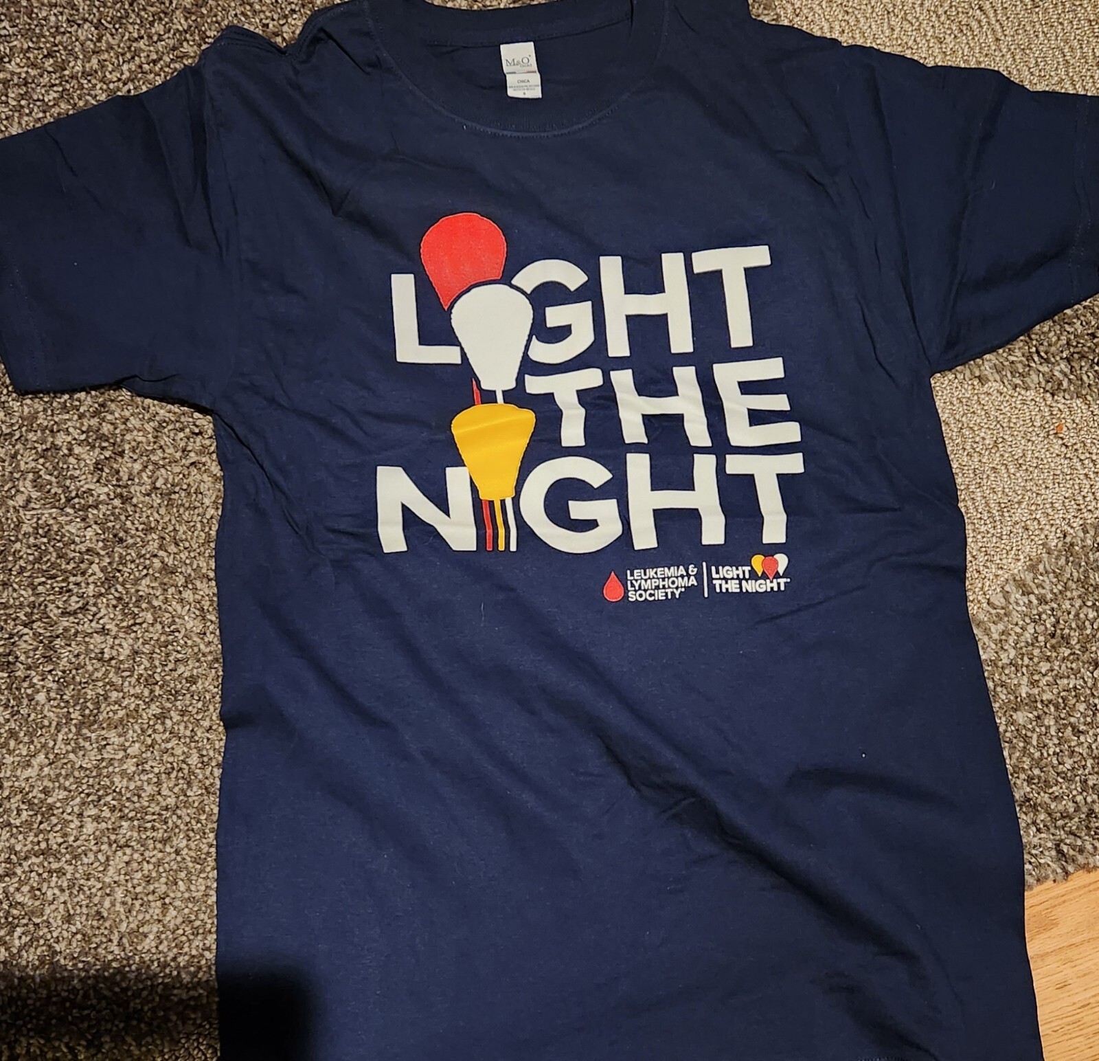 LLS Leukemia & Lymphoma Society T-shirt Navy Blue Size S | eBay