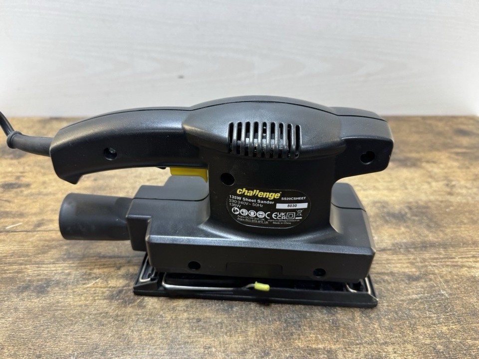 Challenge 135W Electric Sheet Sander Corded DIY Woodworking Tool - Used ...