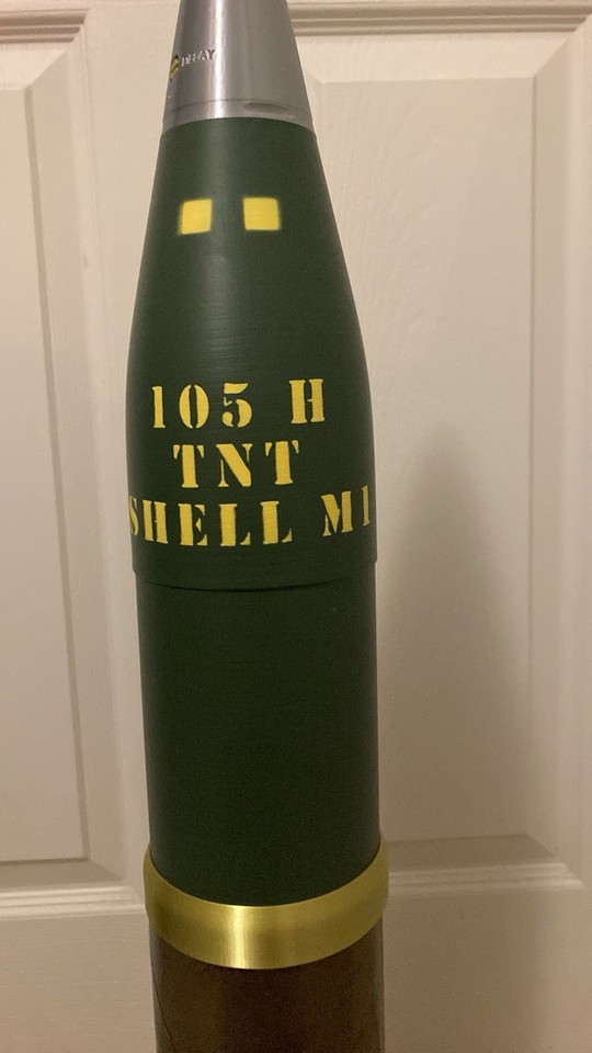 3D Printed 105mm M1 Artillery Shell Life-Size Piggy Bank | eBay